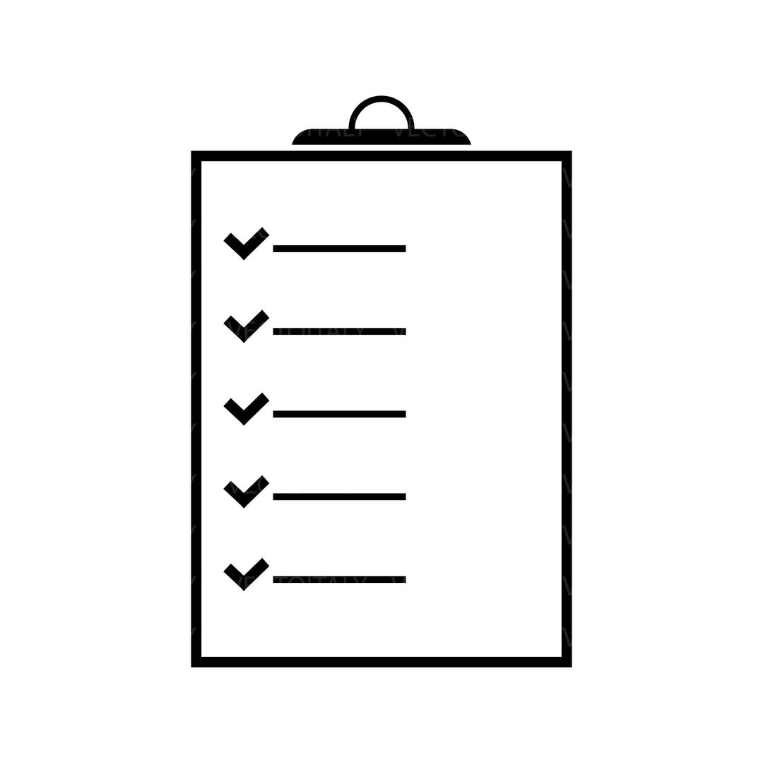 Checklist Svg Clip Art Vector Download instantâneo, Checklist Svg ...