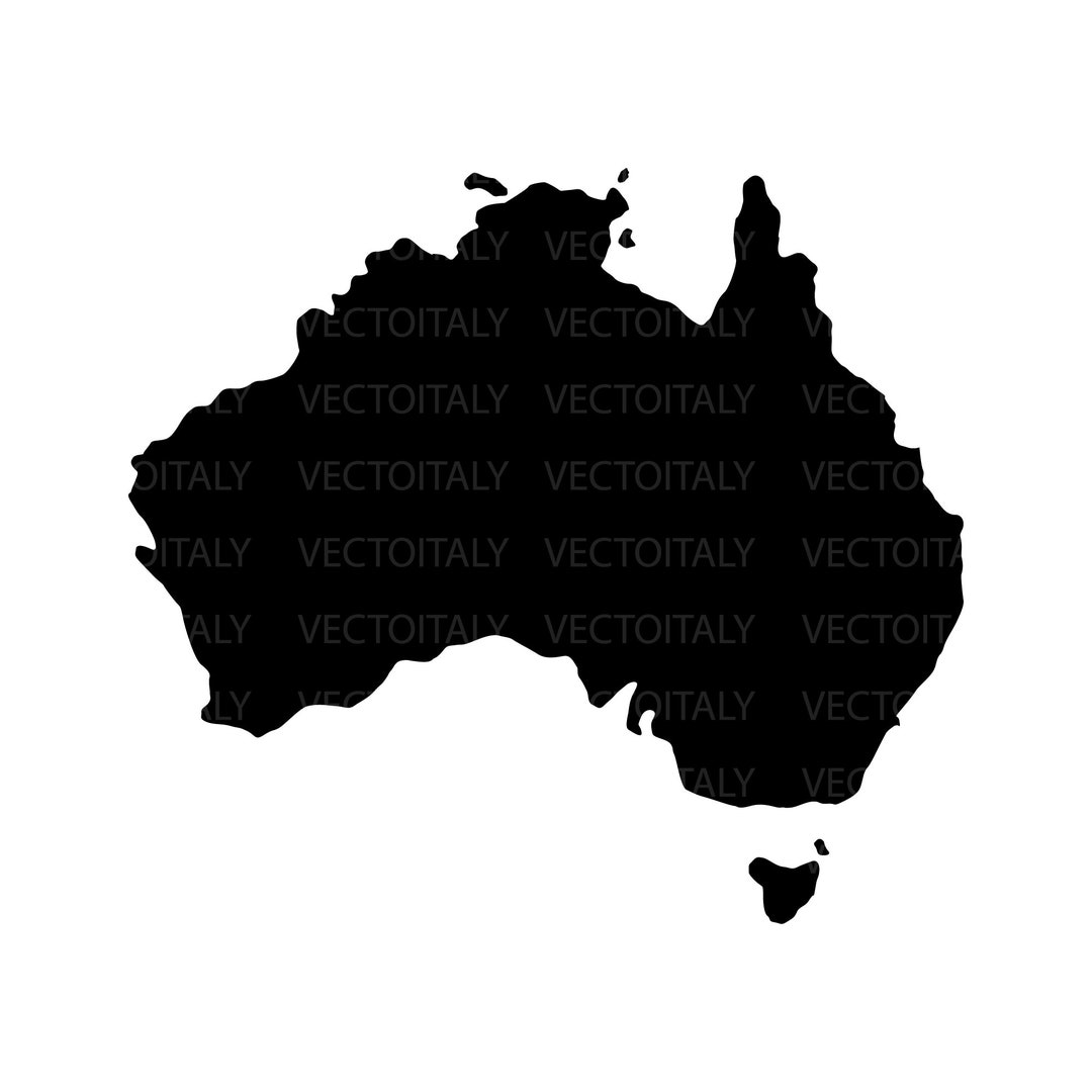 Australia SVG Files, Australian Map Cut Files, Australia Vector Files ...