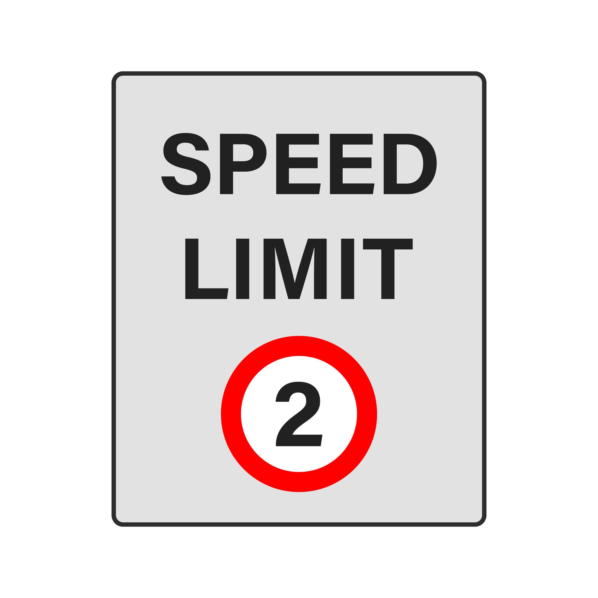 Speed Limit 2 Sign Logo Symbol Svg Png Pdf Eps Pdf Layered by Color Cut ...