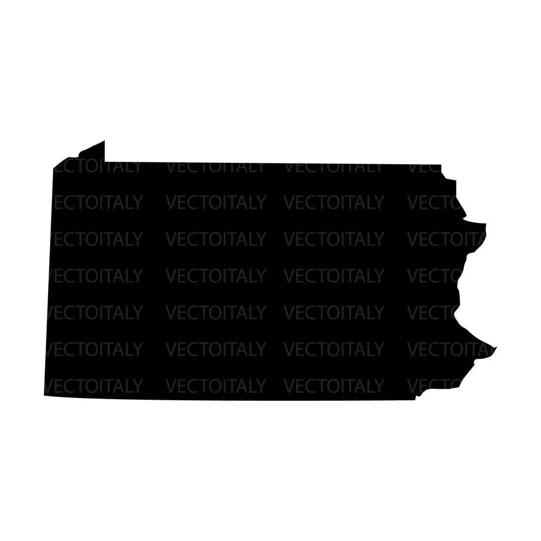 Pennsylvania State SVG Files | Pennsylvania Silhouette Cut Files ...