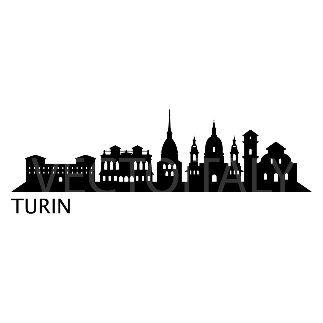 Skyline Turin Illustrated in Vector and Available in SVG, PDF, Eps, Png ...