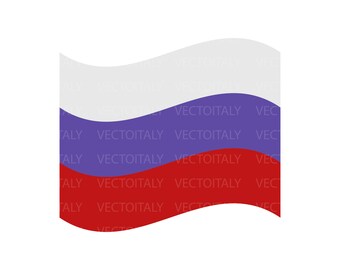 Russia Russian National Flag Clipart SVG Cut File PNG DXF Cricut Vector ...