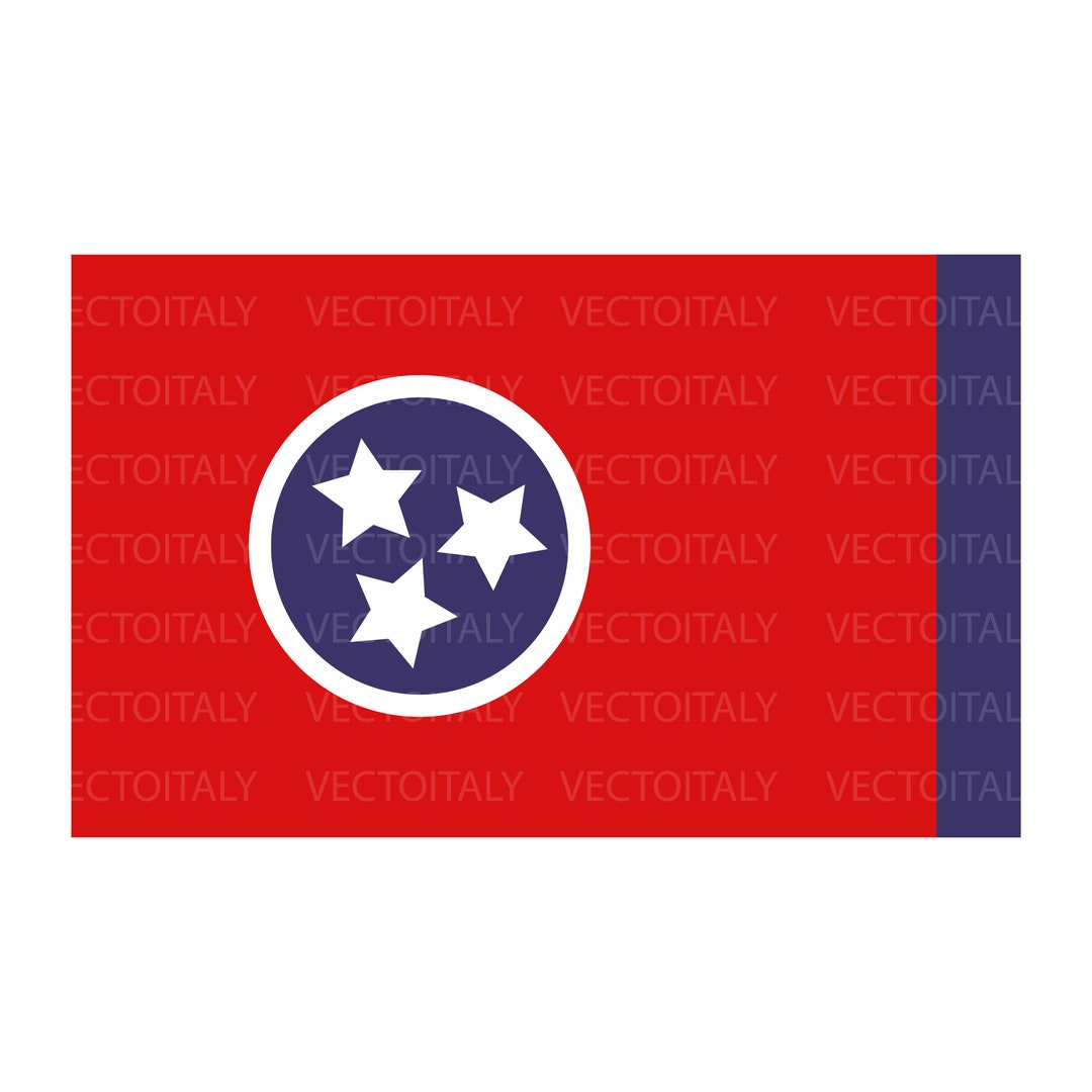 Tennessee TN State Flag, Svg Png Pdf Eps Pdf, Layered by Color Vector ...