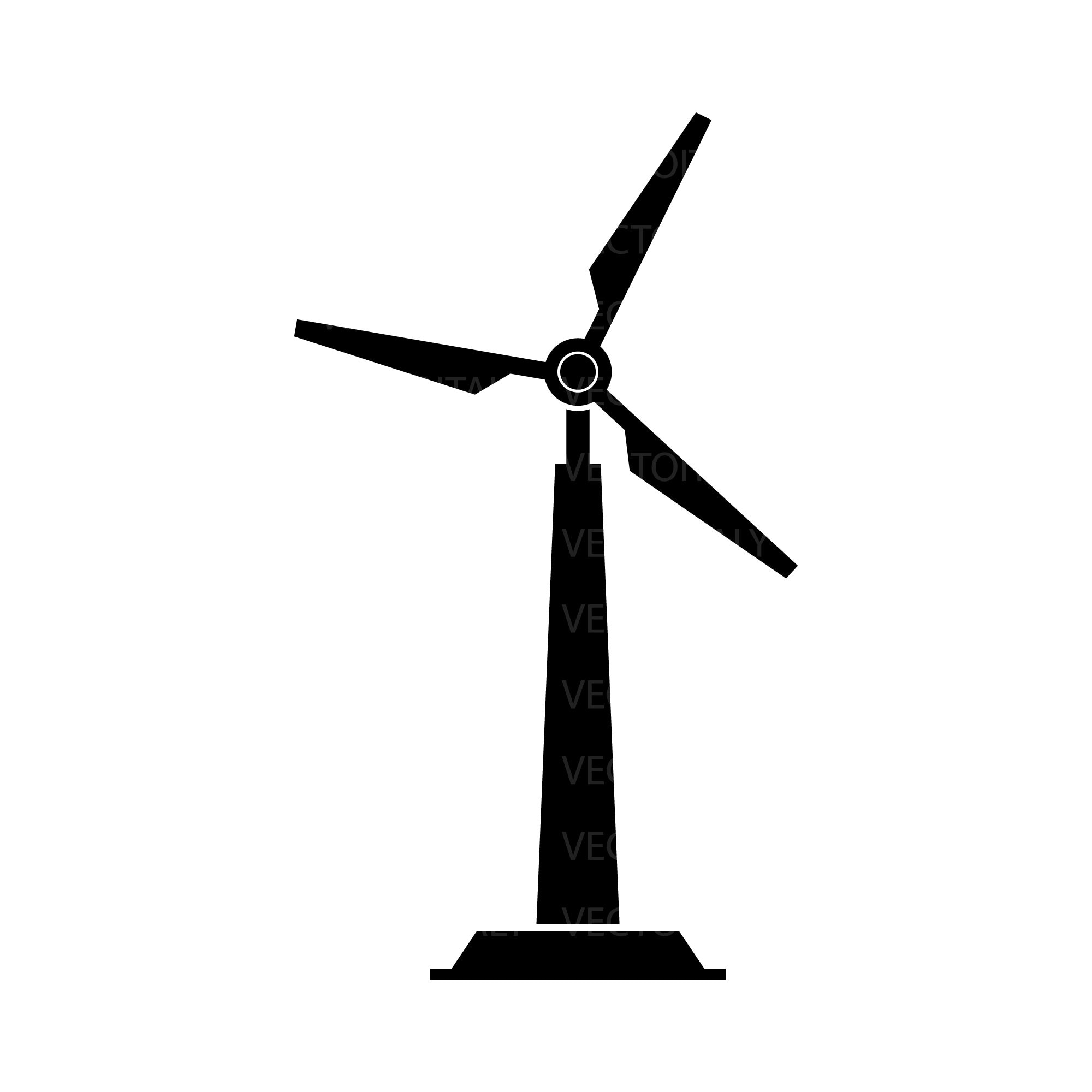 Wind Turbine Svg Renewable Energy Svg Wind Turbine Digital Download for ...