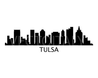 Tulsa Skyline Svg - Etsy