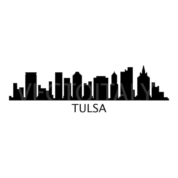 Tulsa Skyline - Etsy