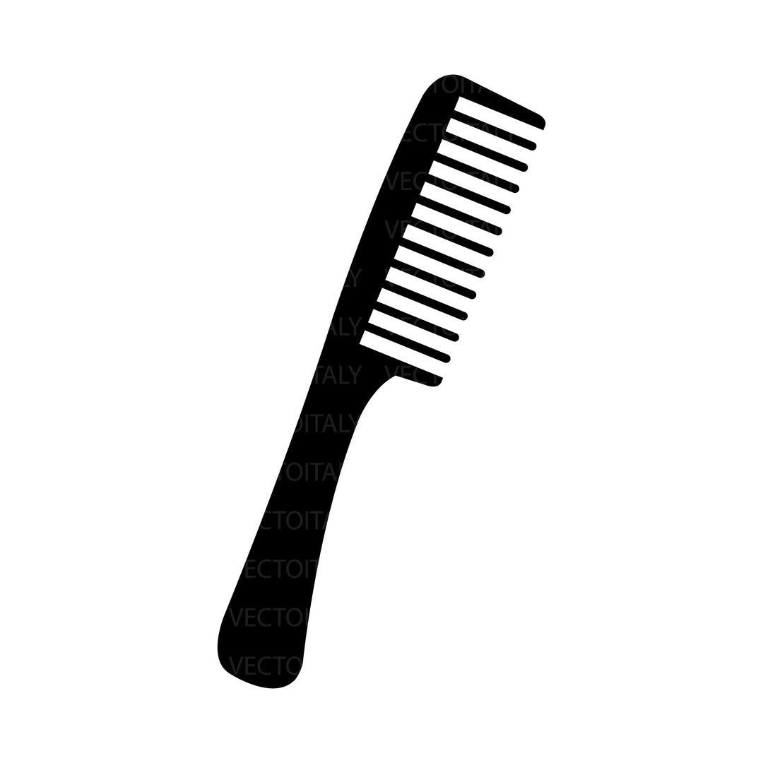 Comb Svg, Hairdresser Svg, Hair Comb Clipart, Hairbrush Svg ...