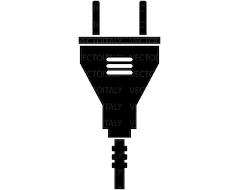 Electric Plug SVG, Svg Files for Cricut, Electric Svg, Plug Shapes ...