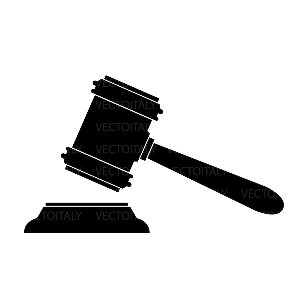 Gavel Court Judge SVG • Clip Art Cut File Silhouette Pdf Eps Png Jpg ...