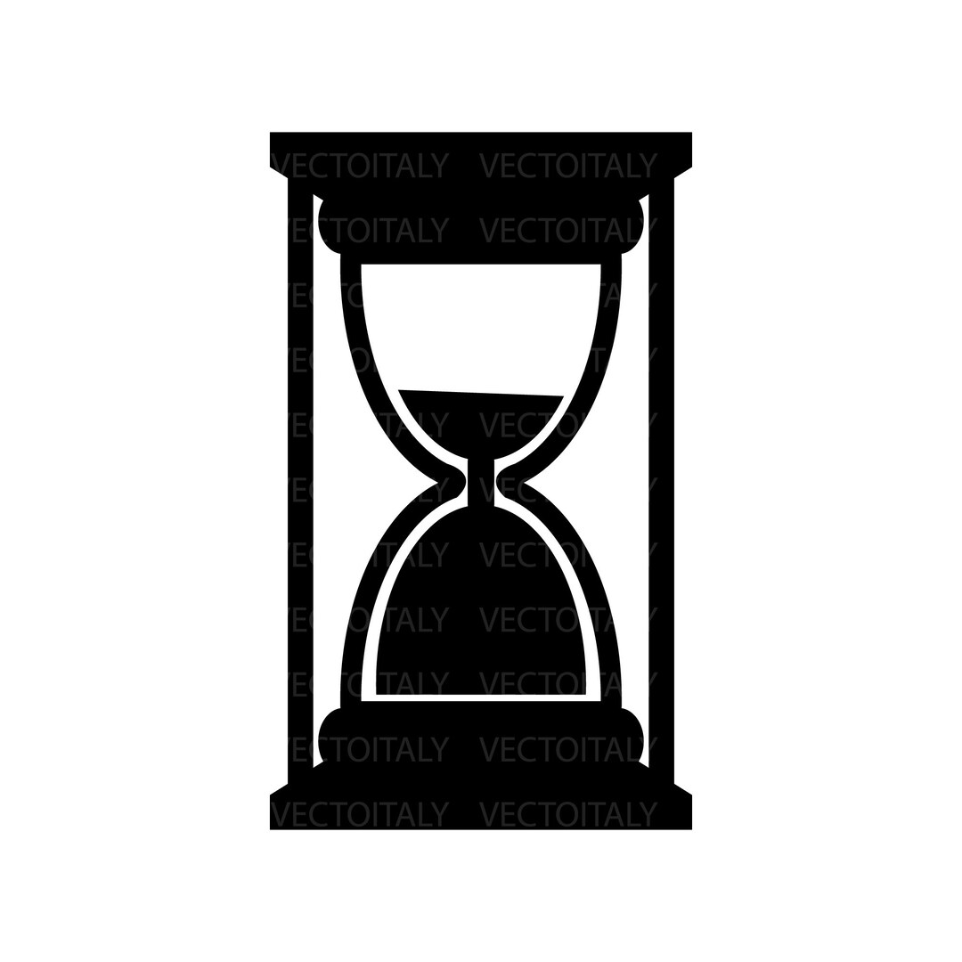 Sand Hourglass, Cut Files for Cricut, Clip Art Silhouette (eps, Svg ...