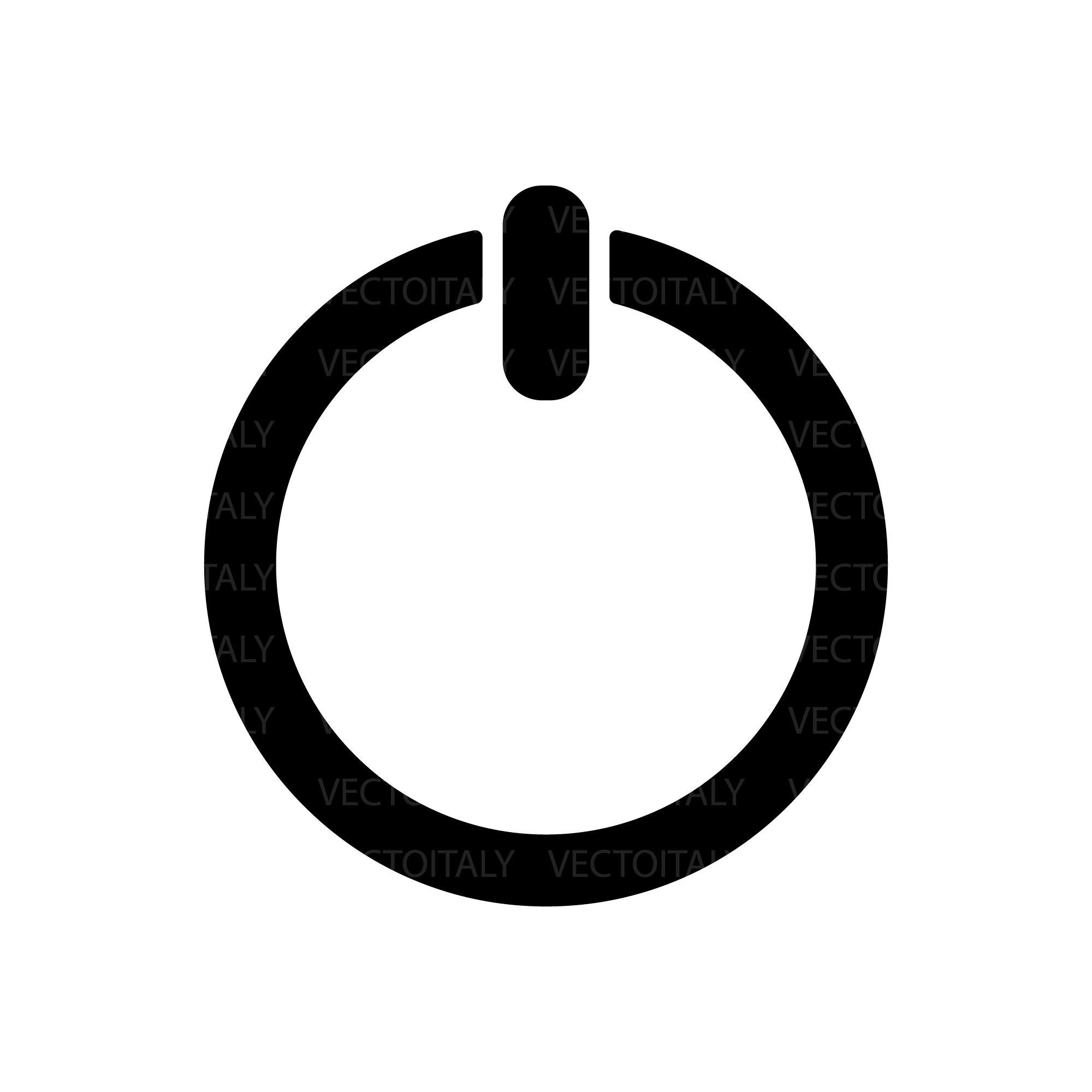 Power Button Svg. Vector Cut File for Cricut, Silhouette, Stencil, Pdf ...