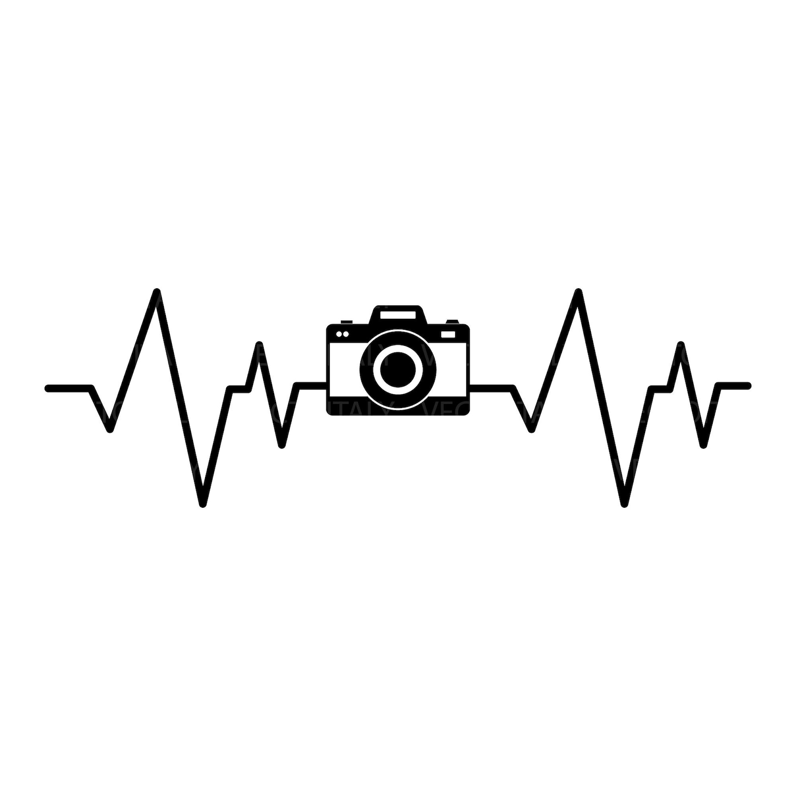Camera Heartbeat SVG, Heartbeat SVG, Camera SVG Cut Table Design,svg ...