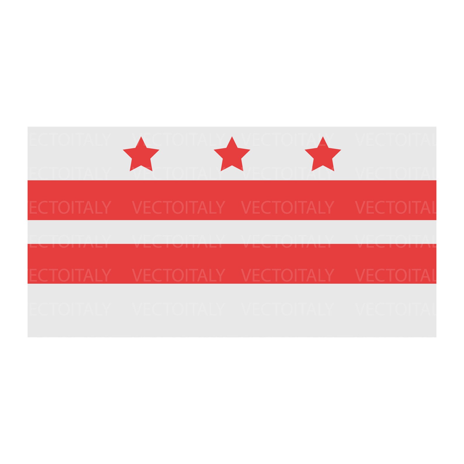 Washington DC Flag Svg Png Pdf Eps Pdf, Layered by Color Vector Graphic ...
