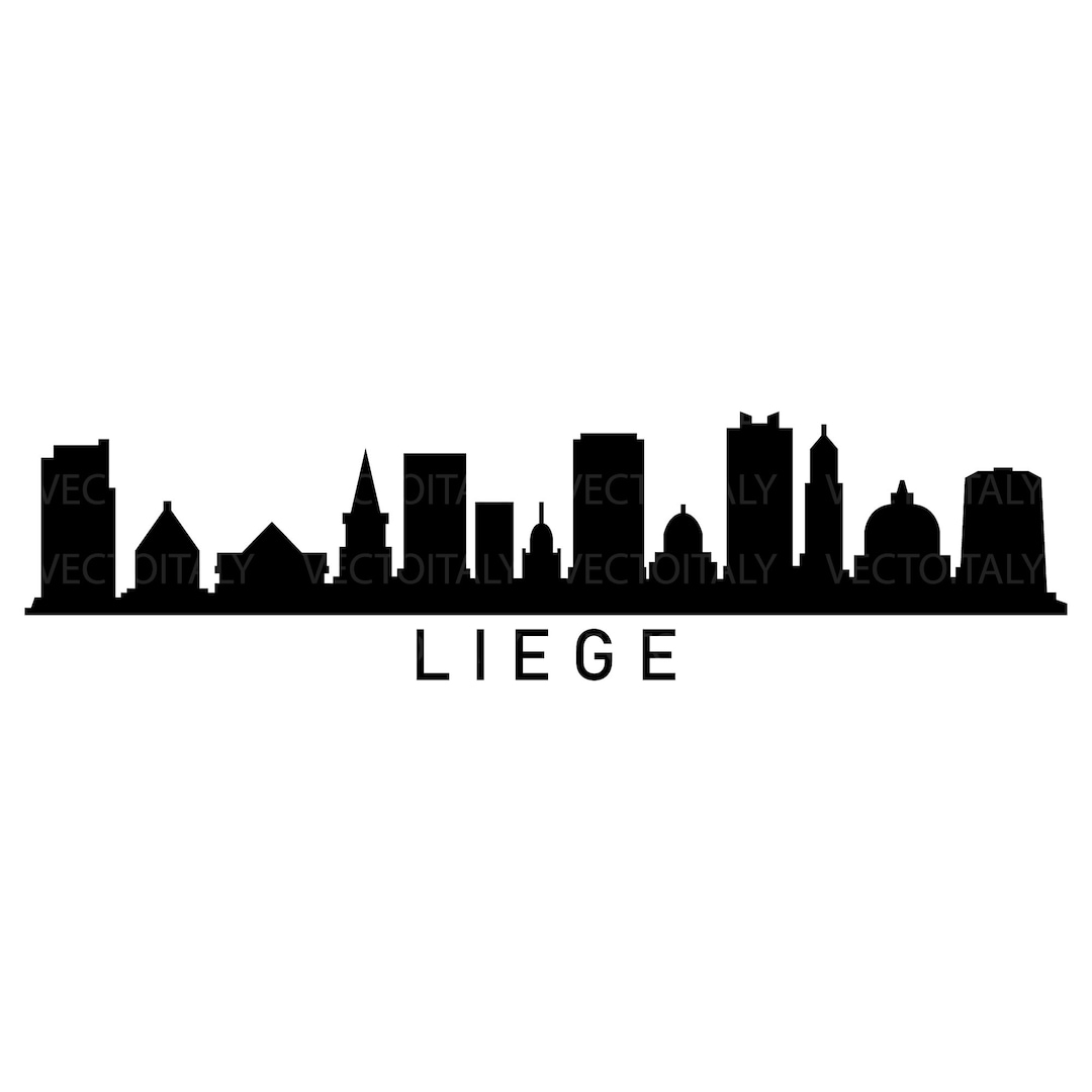 Liege Skyline Illustrated in Vector and Available in SVG, PDF, Eps, Png ...
