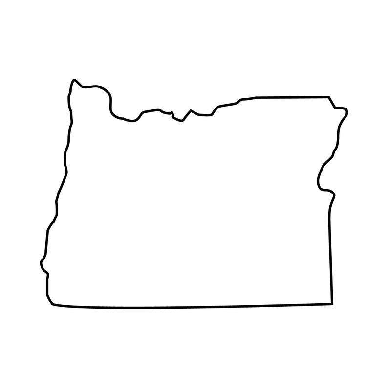 Oregon Outline SVG Files, Oregon Cut Files, United States of America ...