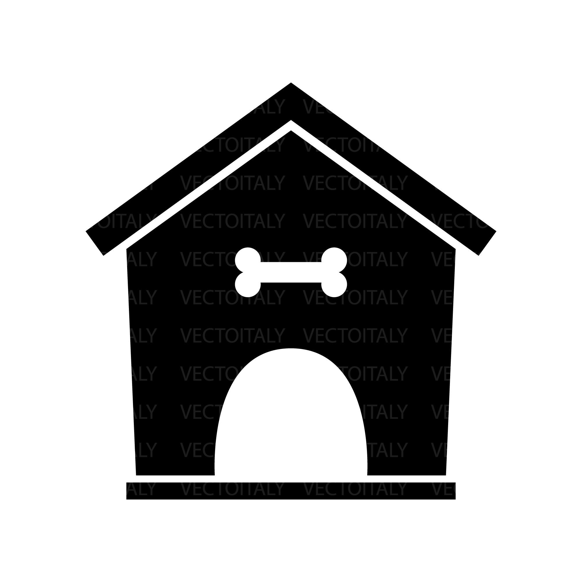 Dog House Illustrated in Vector and Available in SVG, PDF, Eps, Png ...