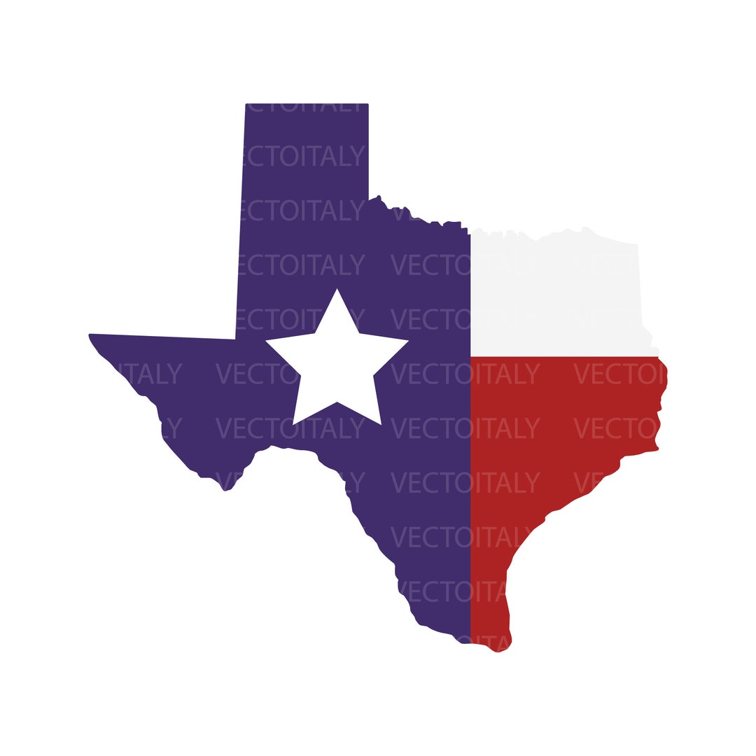 Texas Map Flag SVG Files, Texas State Map and Flag Cut Files, Texas ...