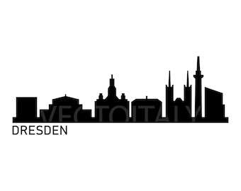 Dresden Skyline Svg - Etsy Australia