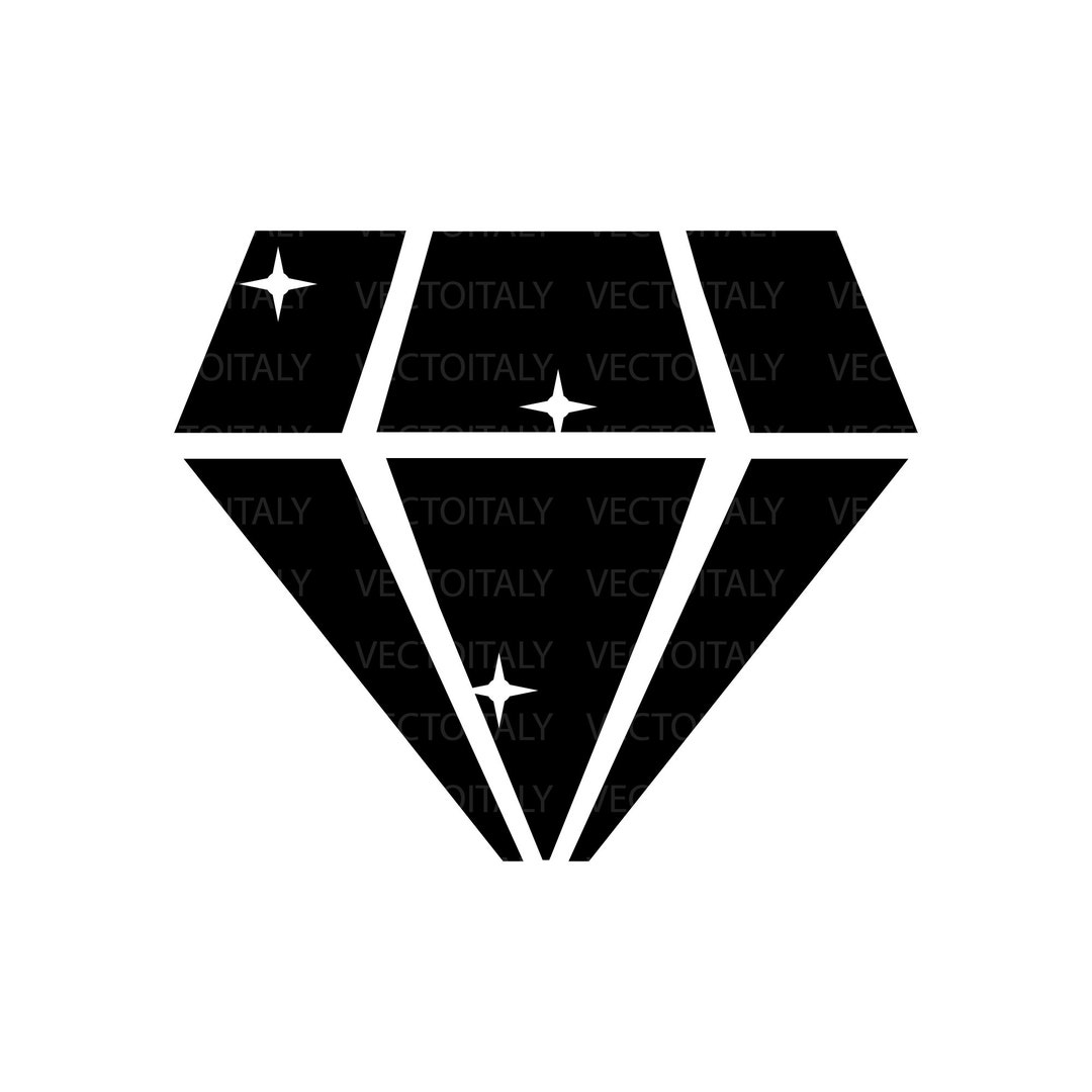 Diamond SVG, Diamond Cut Files, Diamond Clipart, Instant Download ...