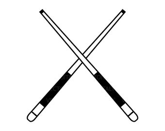 CROSSED BILLIARD Cue Svg, Billiards, Billiard Svg, Snooker Svg, Pool ...