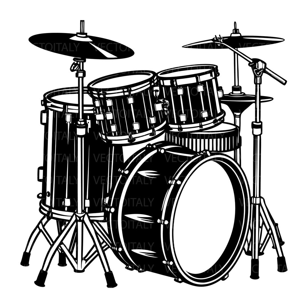 Drum SVG File, Drum Pdf, Drumset Svg, Drumset Svg, Drumset Svg, Drum ...