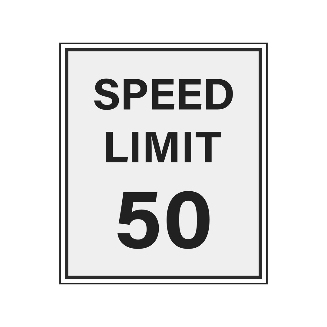 Speed Limit 50 Sign Logo Symbol Svg Png Pdf Eps Pdf Layered by Color ...
