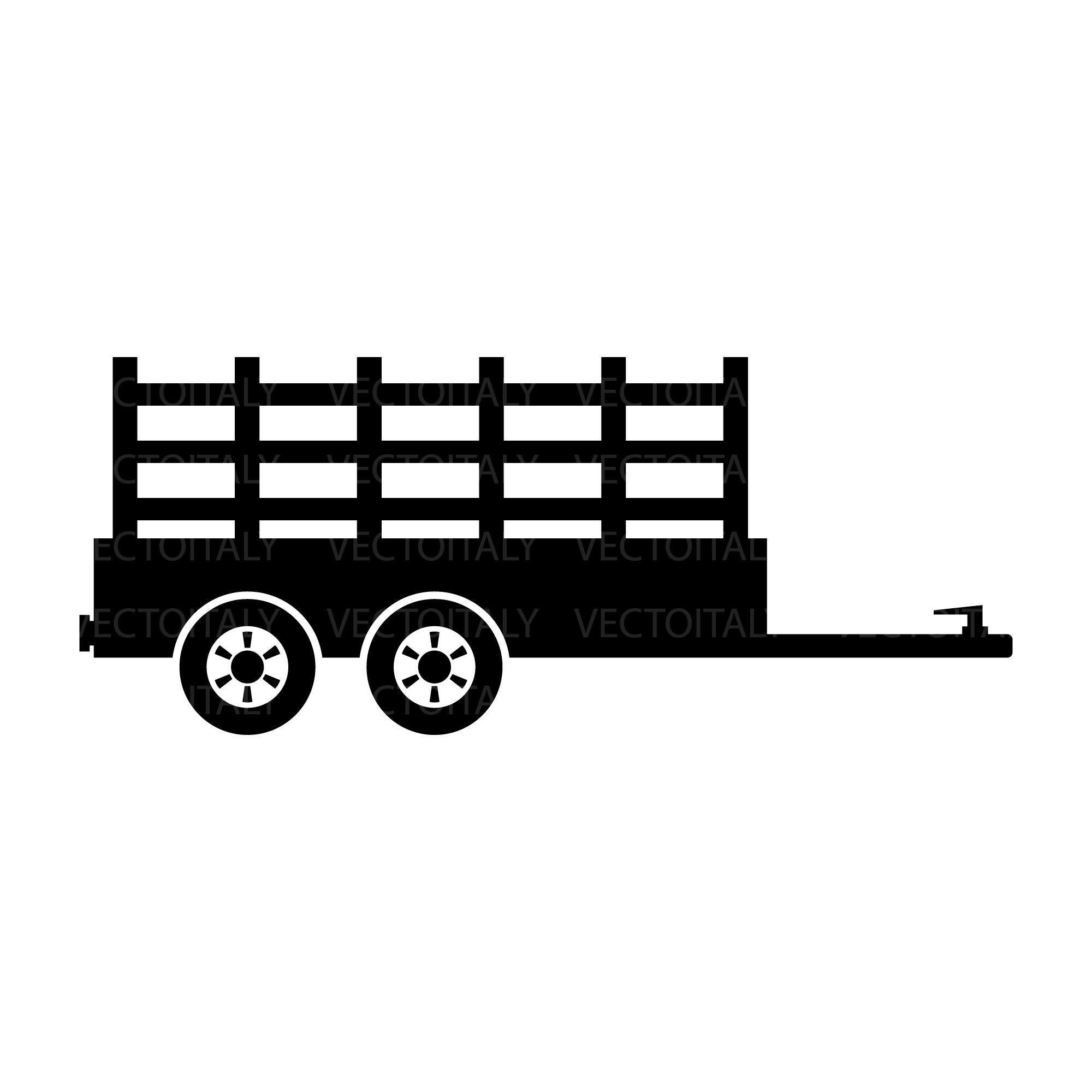 Cargo Trailer, Container Transport Shipping Freight Transportation ...