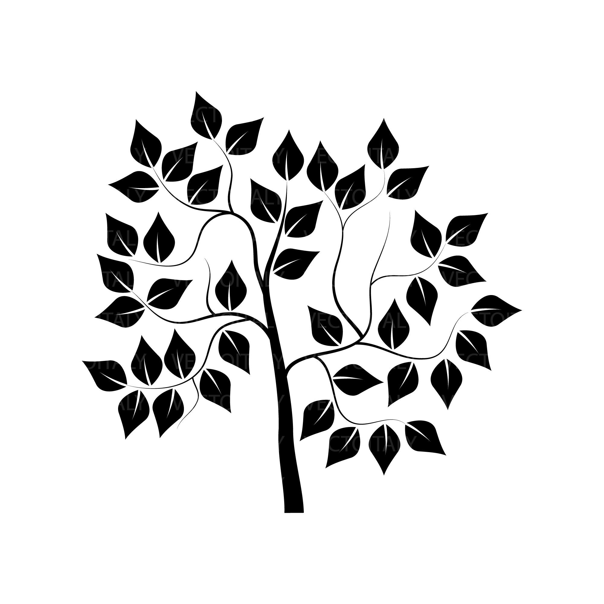 Tree SVG Cut File, SVG, PDF for Cameo Silhouette, Cricut Design Space ...