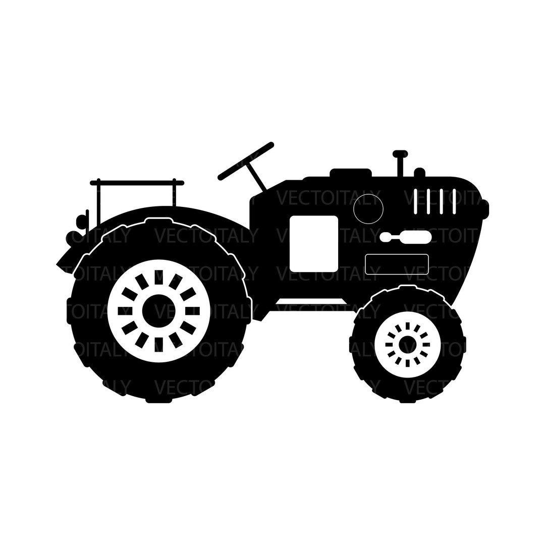 Farm Tractor SVG Cut File, Commercial Use, Farm Life SVG ...