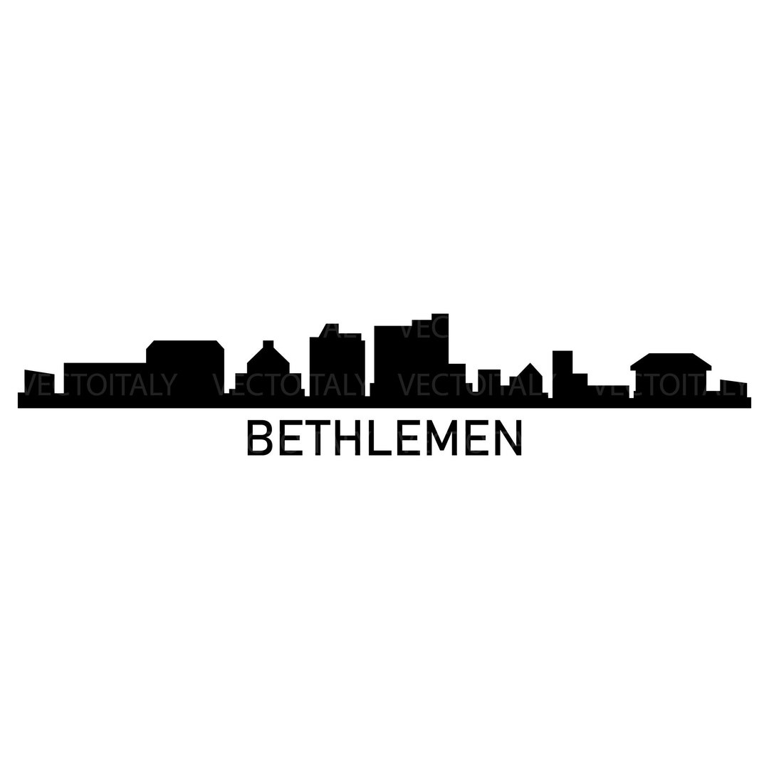 Bethlehem Skyline Illustration in Vector and Available in SVG, PDF, Eps ...