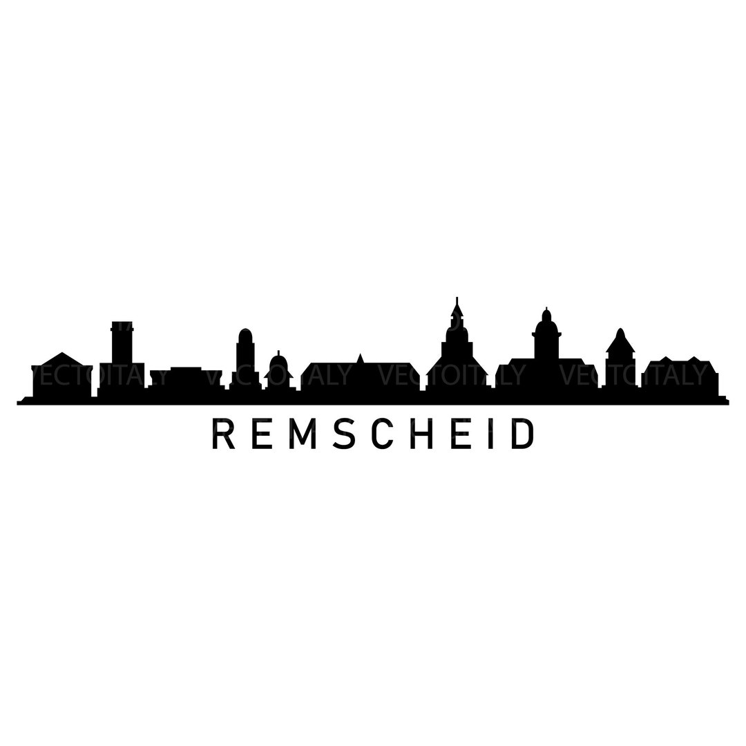 Remscheid Skyline Illustrated in Vector and Available in SVG, PDF, Eps ...