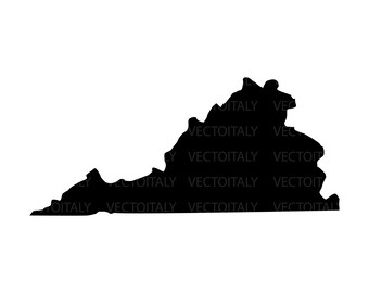 Virginia Outline SVG Files Virginia Cut Files United States of America ...