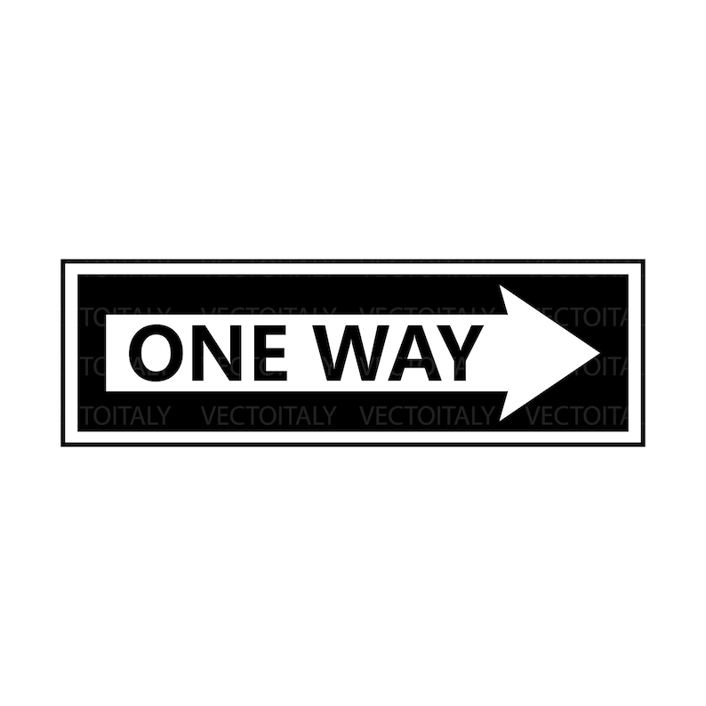 One Way Street Sign SVG PNG JPG Files, Instant Download, Street Sign ...