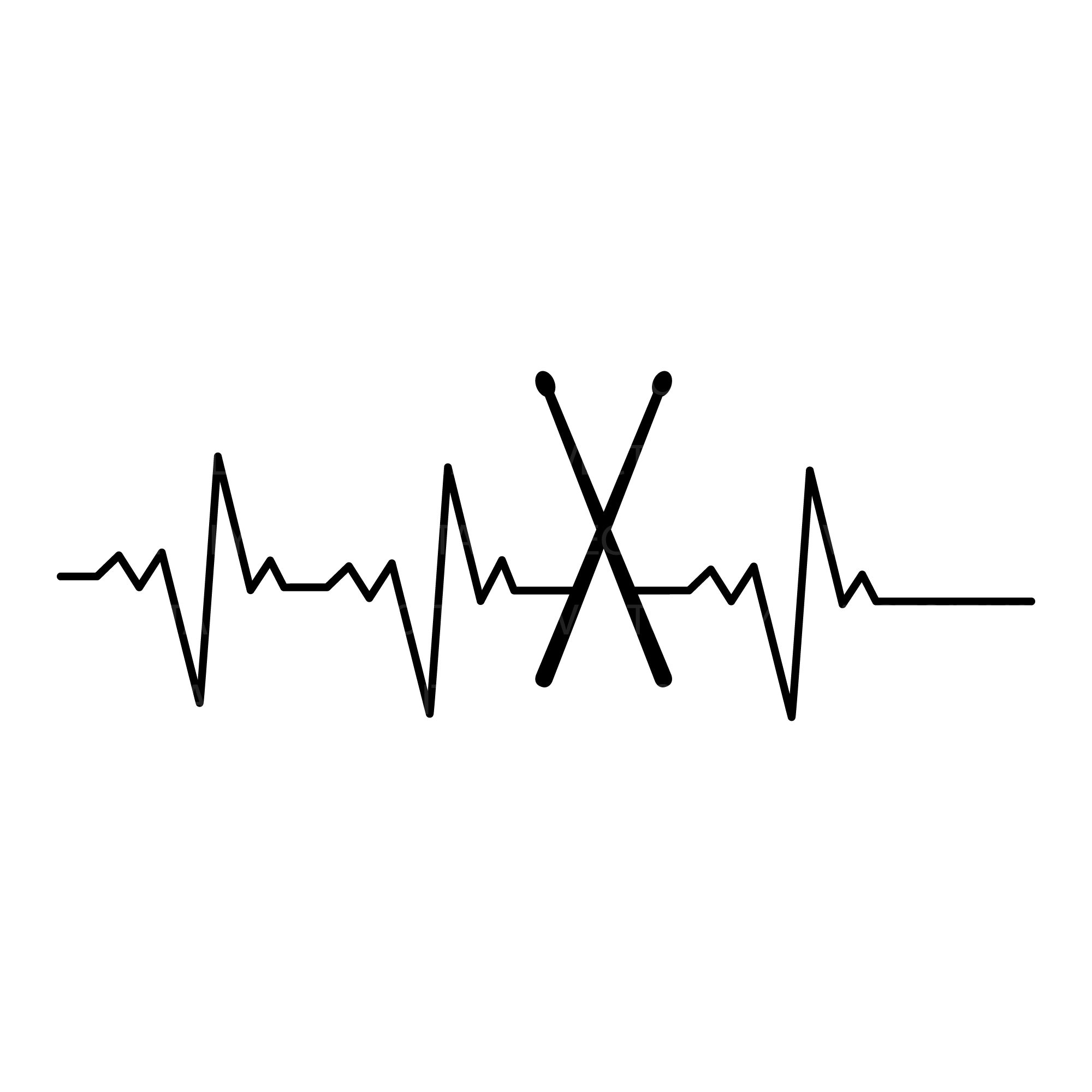 Drums SVG, Drummer SVG, Drum Sticks SVG, Drum Ekg Svg, Drum Heartbeat ...