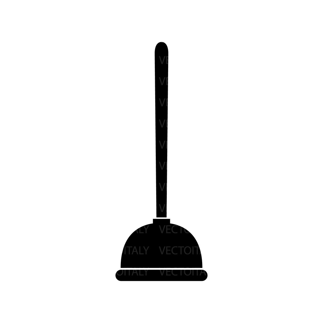 Toilet Plunger Svg Svg Pdf Eps Png Cut File For Cricut Silhouette 4014