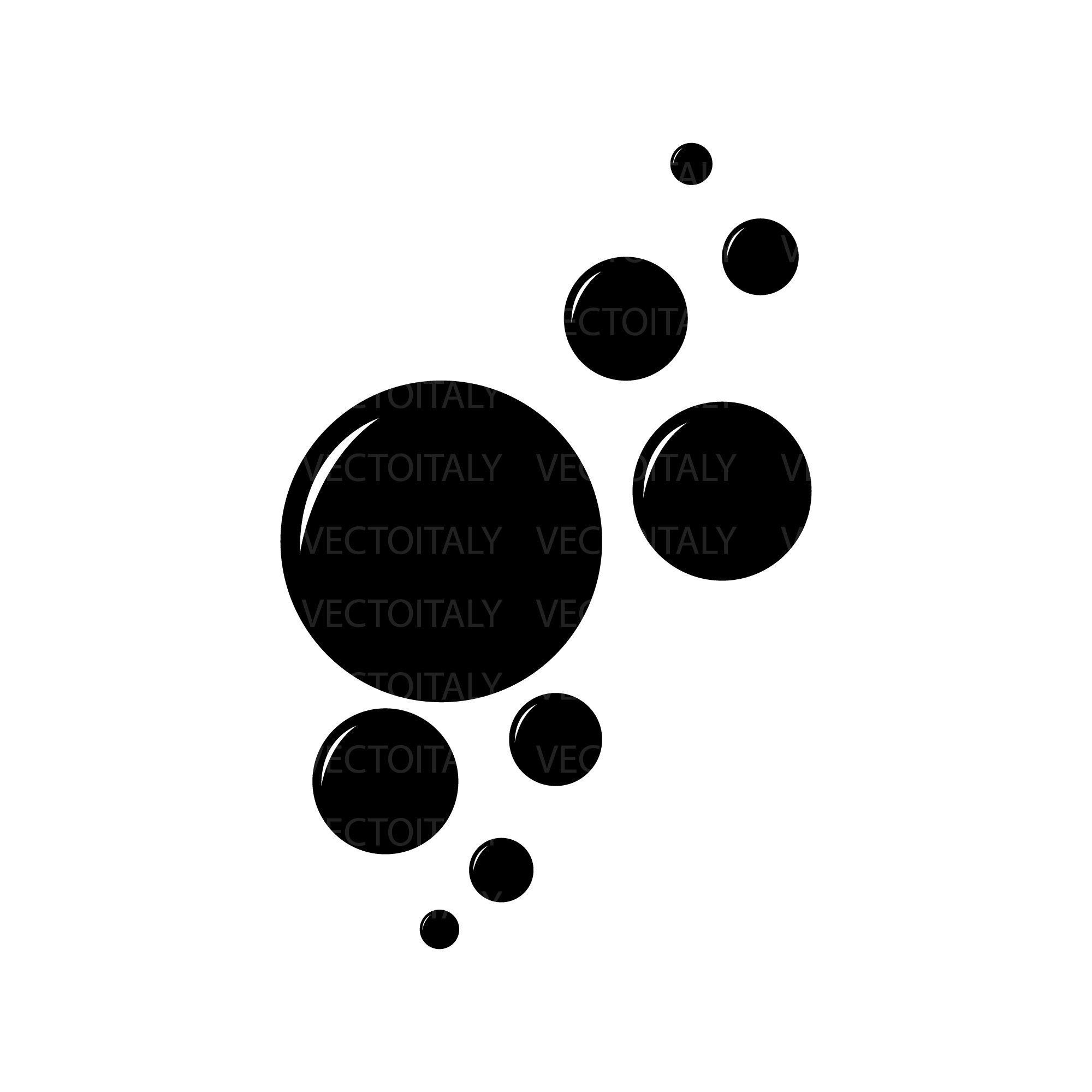 Bubble SVG Files, Bubbles Cut Files, Bath SVG Vector Files, Soap ...