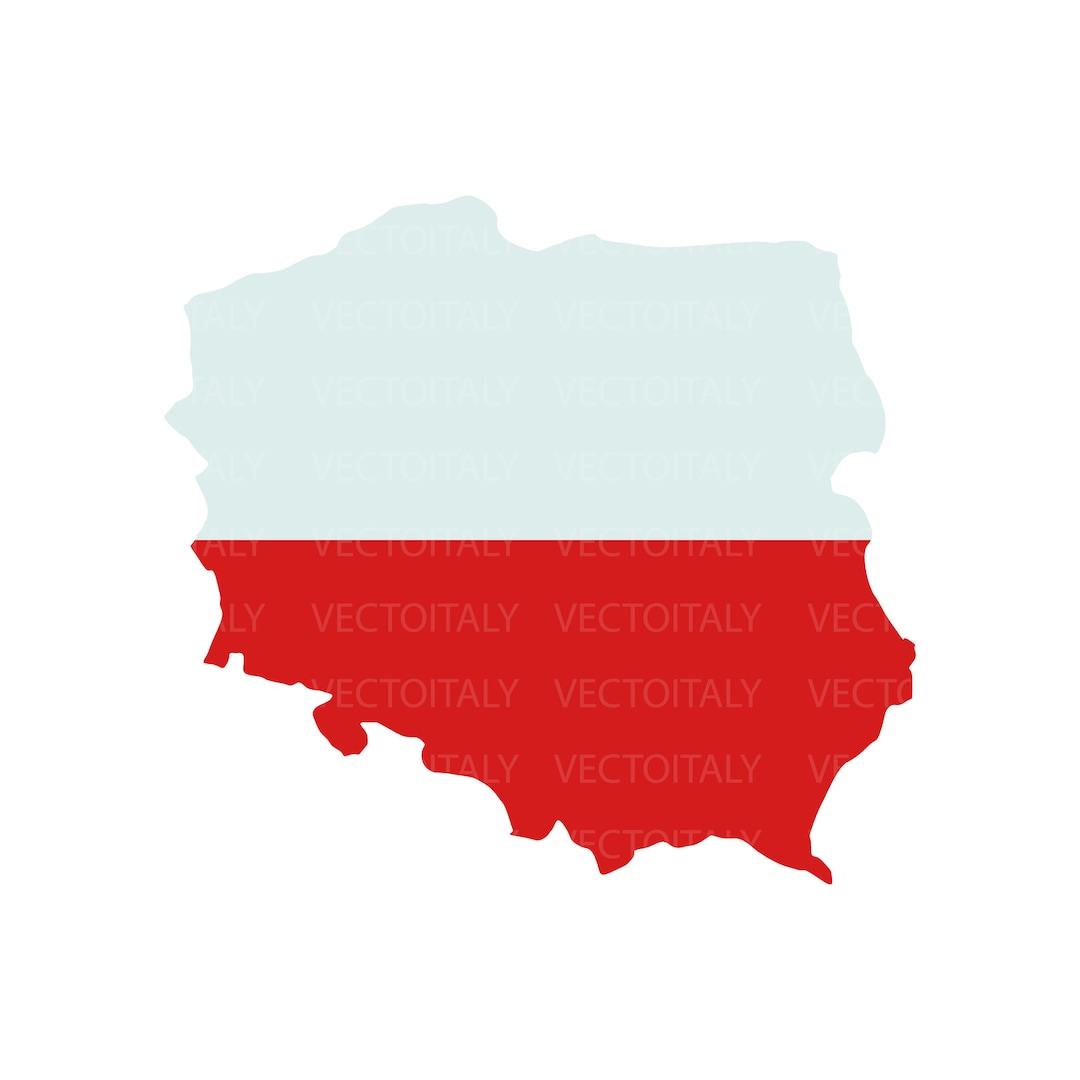 Poland Map Flag SVG, Polish SVG Cricut Cut File, Country Nation ...
