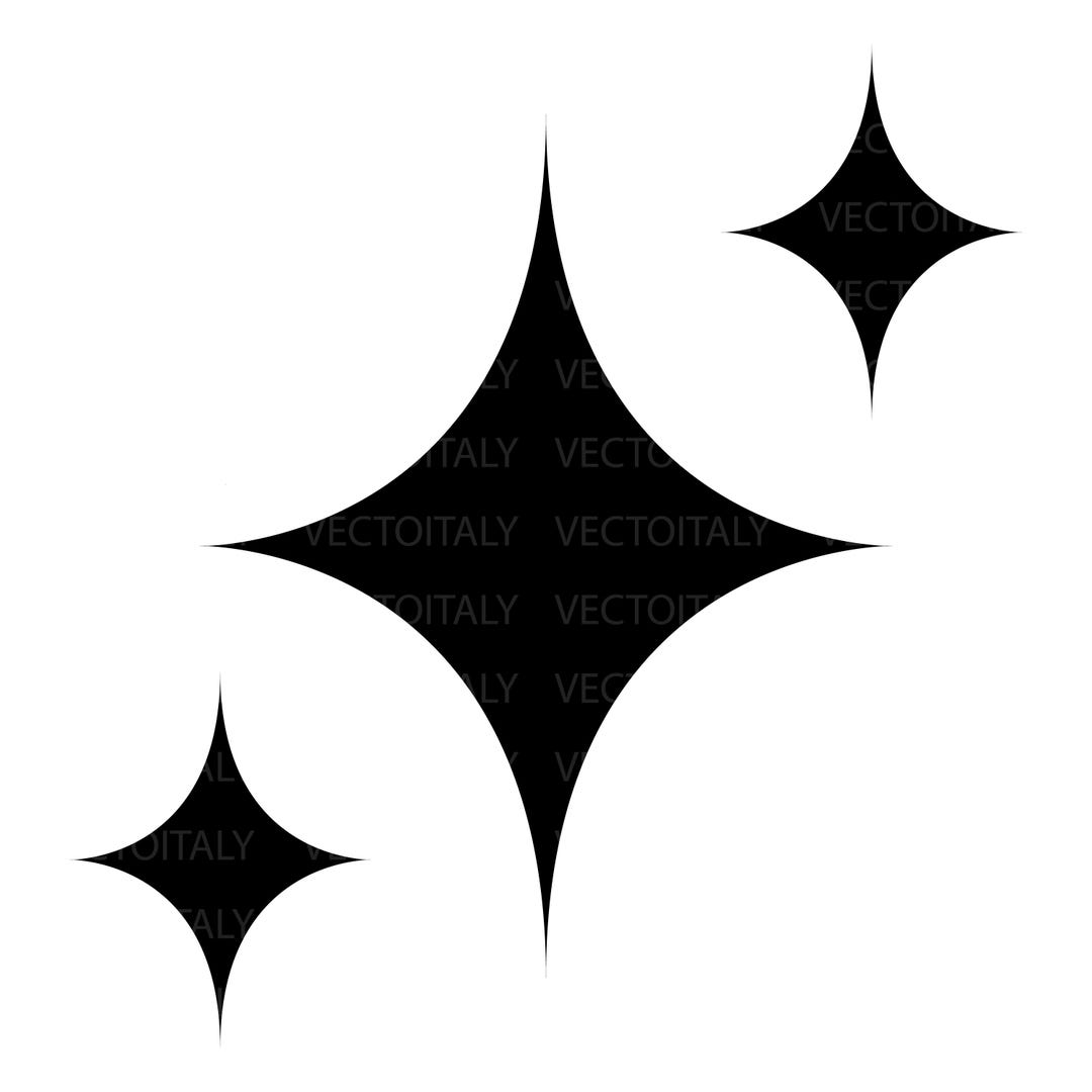 Sparkle Svg, Sparkling Stars Svg, Star Effect Pdf, Twinkle Png, Glitter and Glamor Effect Png ...