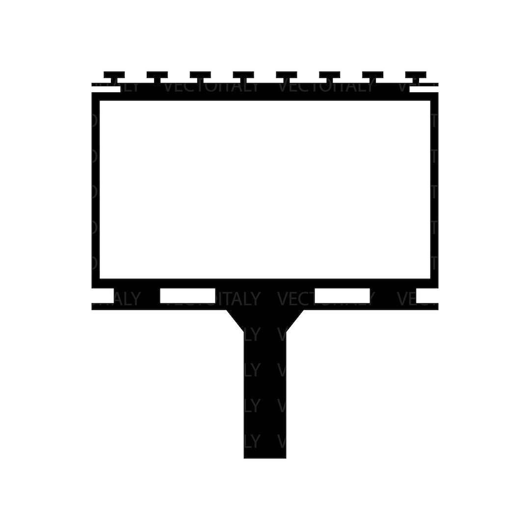 Billboard SVG Sign Svg, Highway Sign Svg, Advertising Svg, Billboard ...