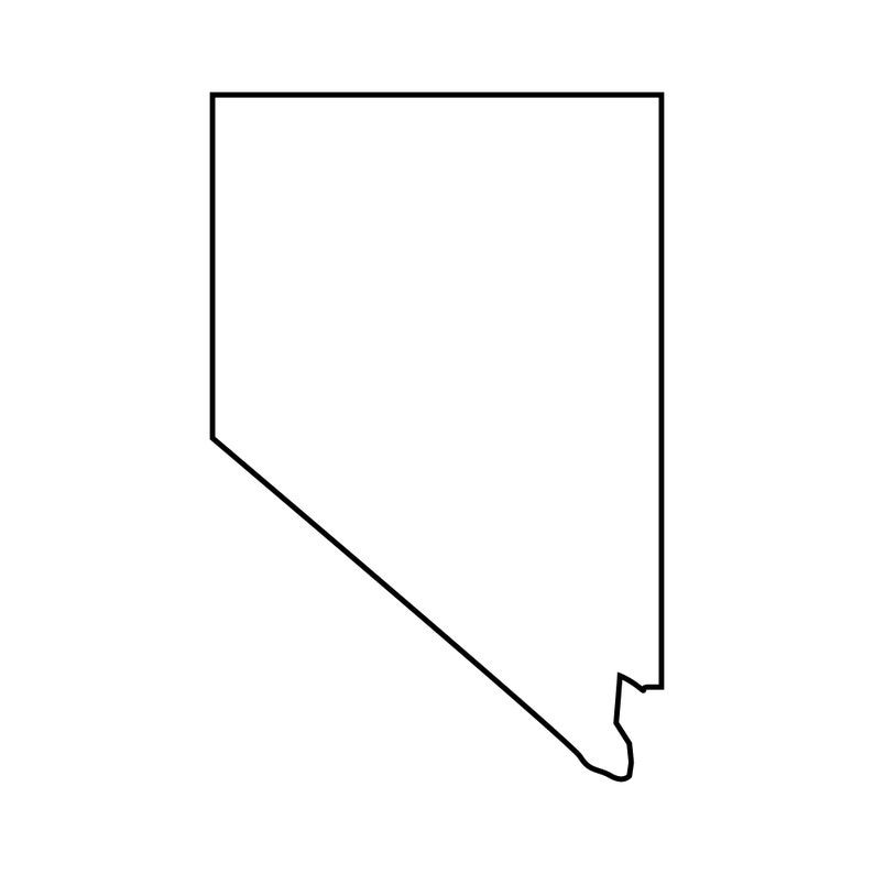Nevada Outline SVG Files, Nevada Cut Files, United States of America ...
