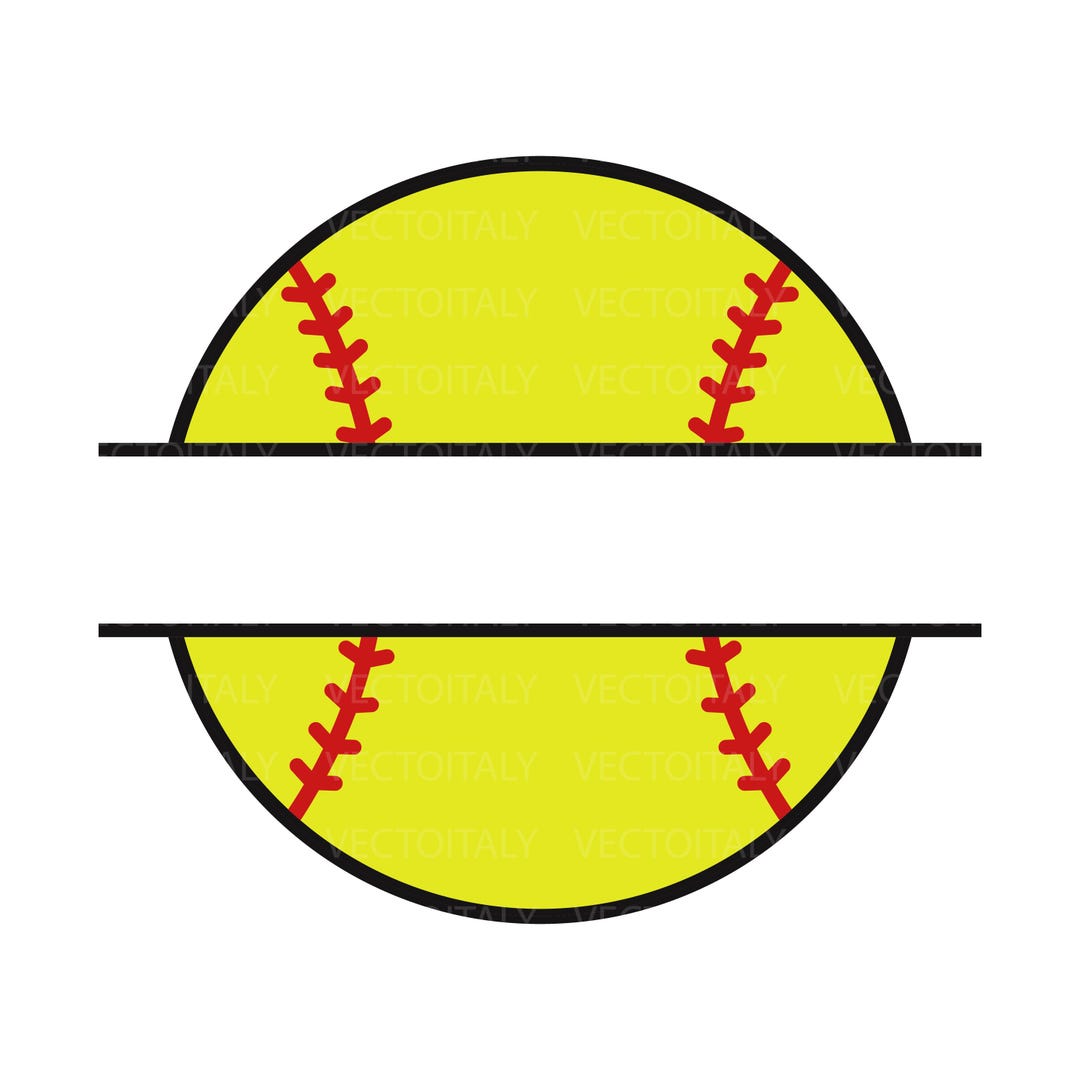 Softball Frame SVG, Sports Mom Cut Files, Softball Heart, Softball ...