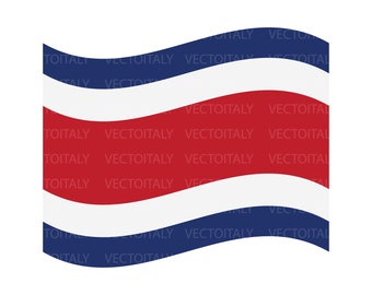 Costa Rica National Flag SVG, Costa Rican Nation Country Banner ...