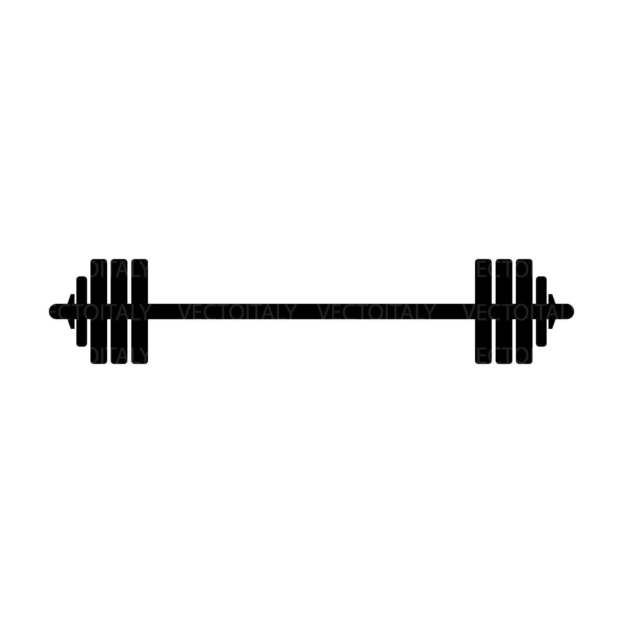 Barbell, Instant Digital Download, Svg, Png, Pdf, and Eps Files ...