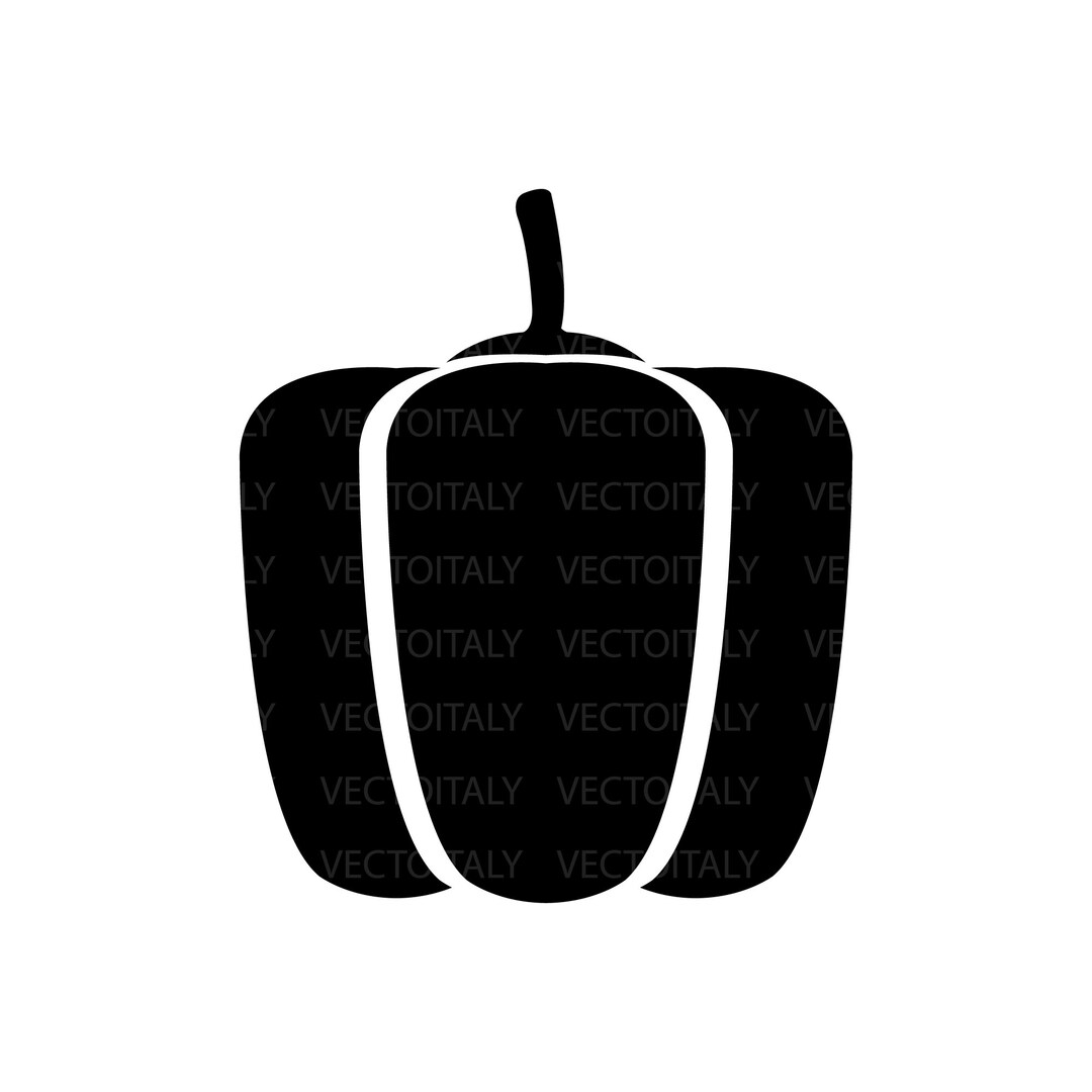 Bell Pepper SVG, Bell Pepper Cut File, Bell Pepper Clipart, Bell Pepper ...