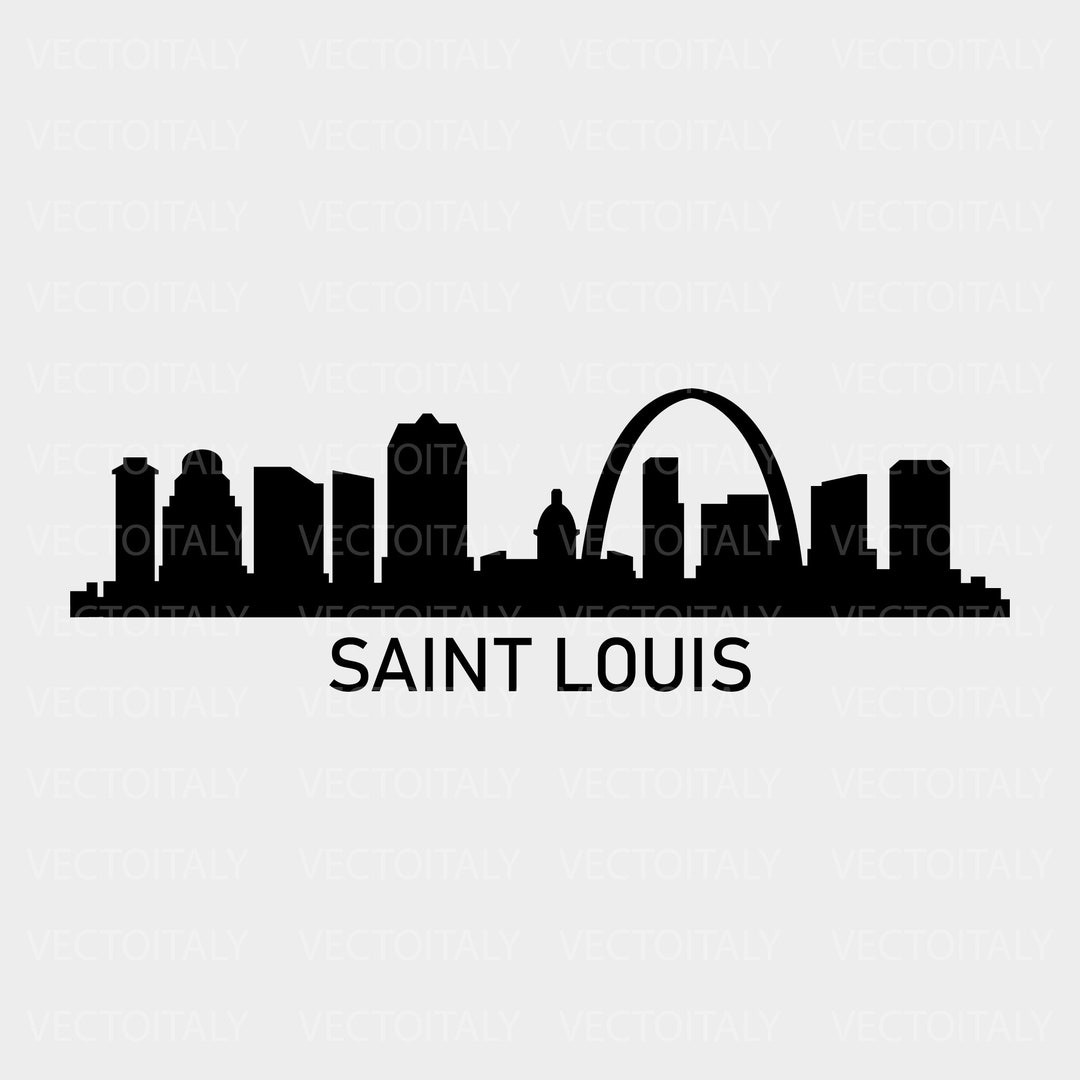 Skyline Saint Louis Illustrated in Vector and Available in SVG, Eps ...
