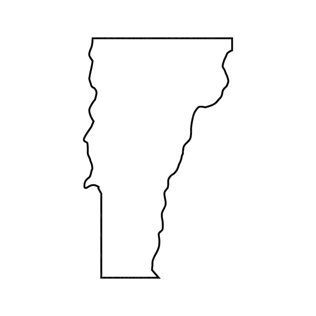 Vermont Outline SVG Files | Vermont Cut Files | United States of ...