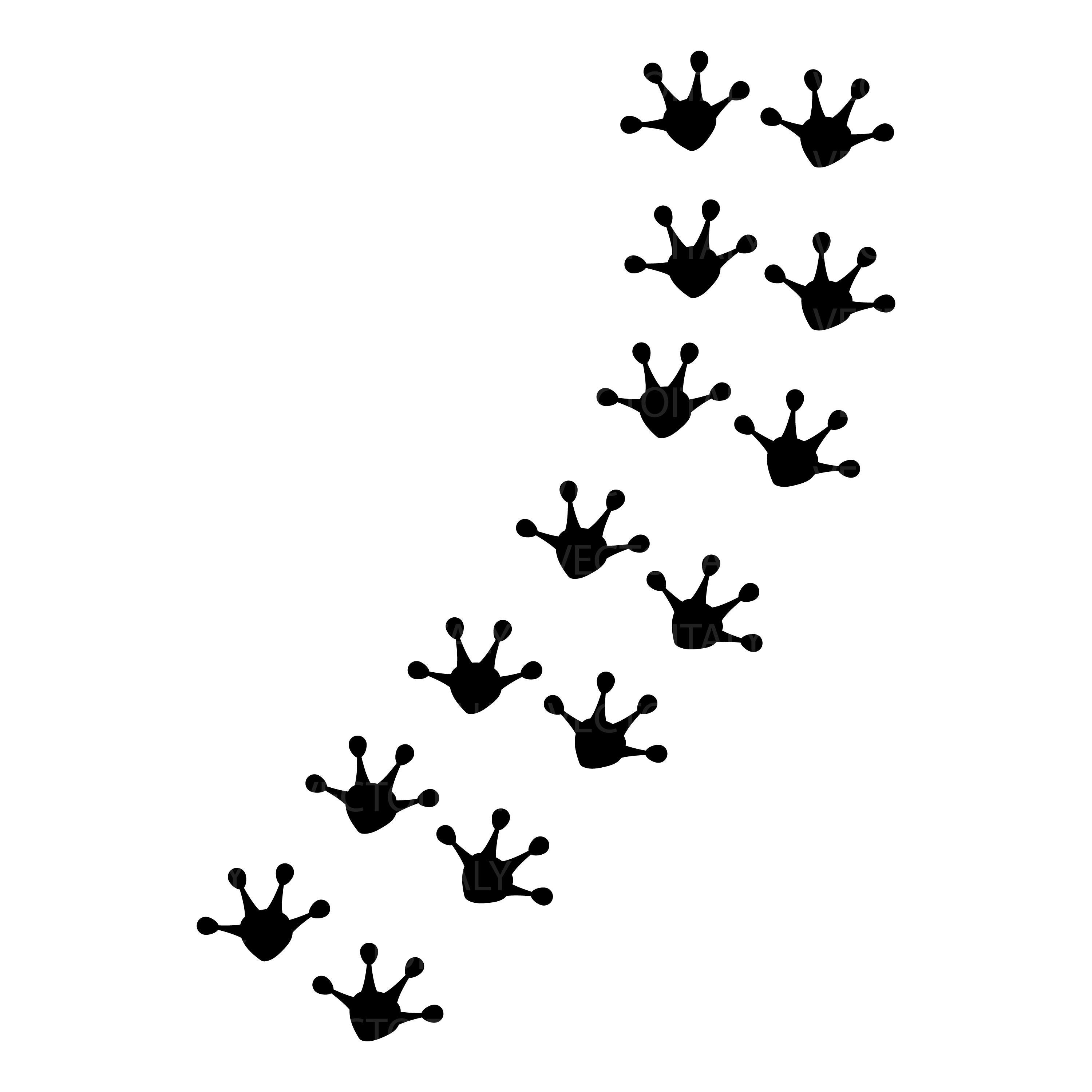 Frog Tracks Feet SVG Tree Toad Pond Water Jump Animal Pet Zoo Aquarium ...