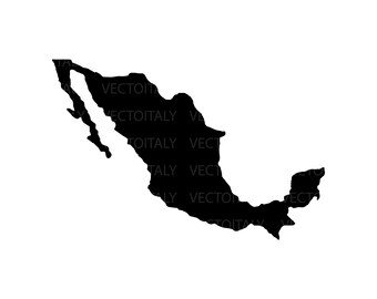Mexico Shape SVG Files Mexico Cut Files Countries Vector Files Mexico ...