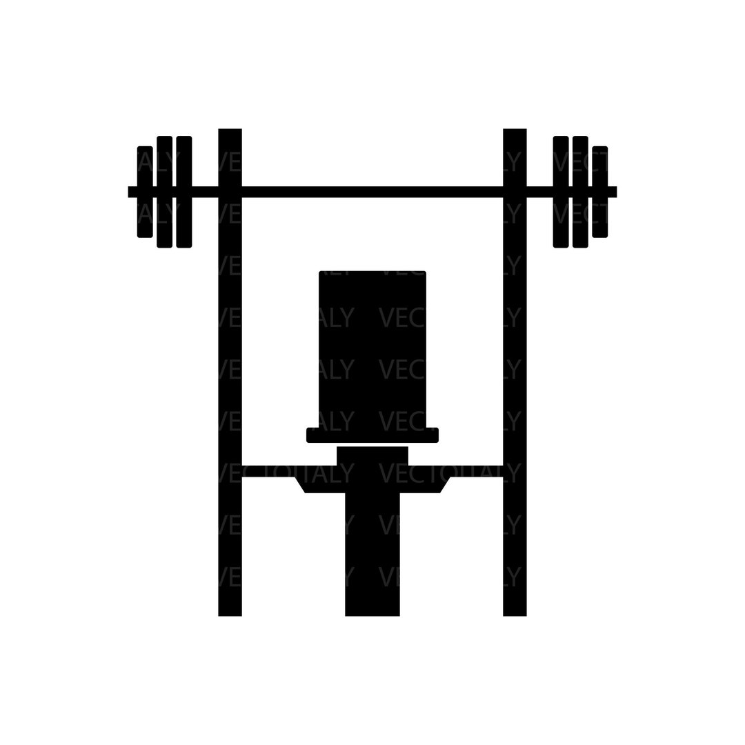 Weight Bench Svg, Bench Press Clipart, Weight Bench Svg, Dumbbell ...