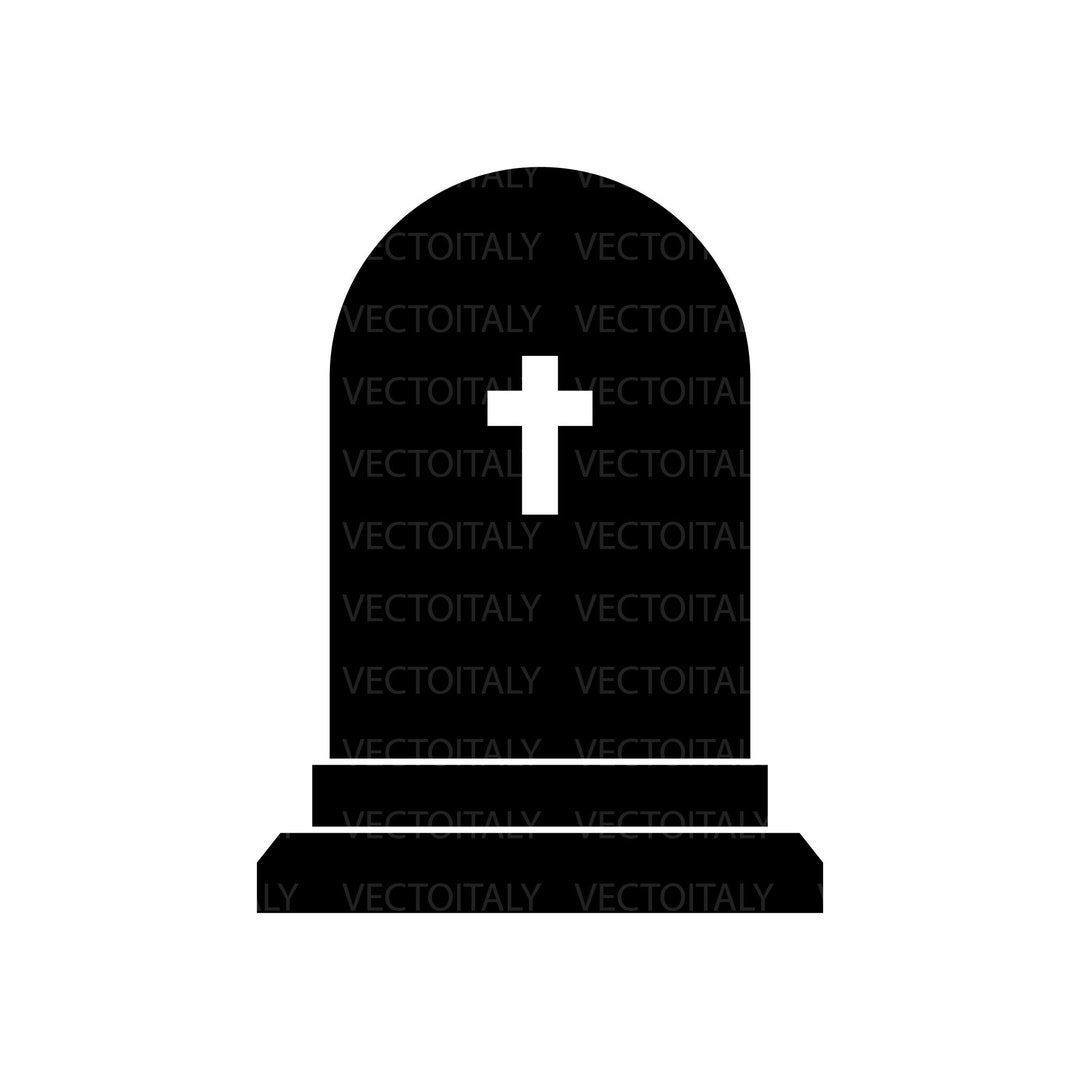 RIP Headstone SVG Files, Gravestone Cut Files, Tombstone Vector Files ...